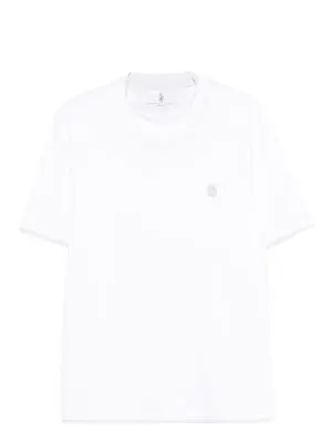 Brunello Cucinelli Logo Cotton T-shirt - Multicolor