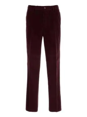 Fendi Corduroy Tailored Trousers - Multicolor