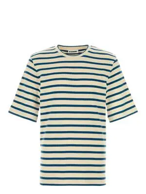 JIL SANDER Embroidered Cotton T-shirt - Multicolor