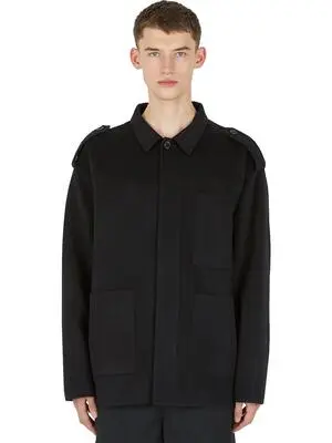 Acne Studios Classic Wool Felt Double-faced Jacket - Black