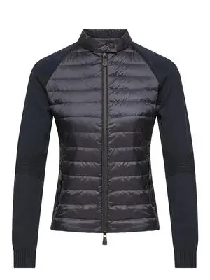 Moncler Padded Cardigan With Zip Closure - Blue