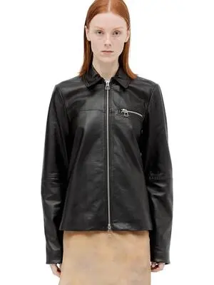 Sportmax Nappa Leather Jacket - Black