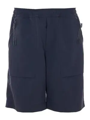 Moncler Logo Bermuda Shorts - Blue