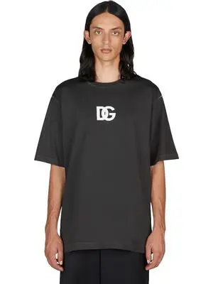 Dolce & Gabbana Dg Logo Print T-shirt - Black