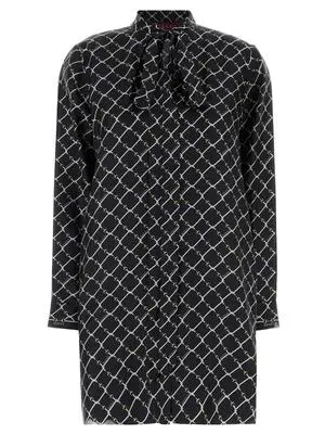 Gucci Printed Silk Mini Dress - Multicolor