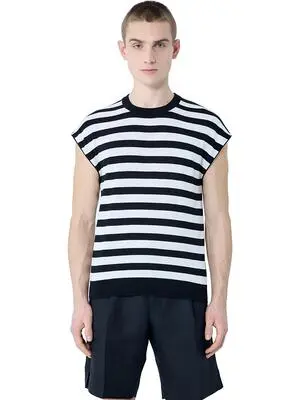 Dolce & Gabbana Striped Tank Top - Black