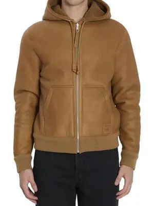 Loewe Shearling Leather Jacket - Multicolor