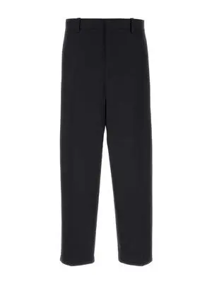 JIL SANDER Cotton Trousers - Blue