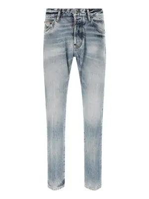 Dsquared2 Teddy Jeans In Stonewashed Denim - Blue