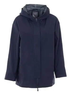 Herno Hooded Long Sleeve Jacket - Blue