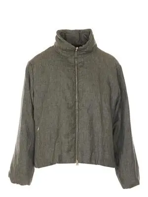 Herno Padded Long Sleeve Zip Up Jacket - Green