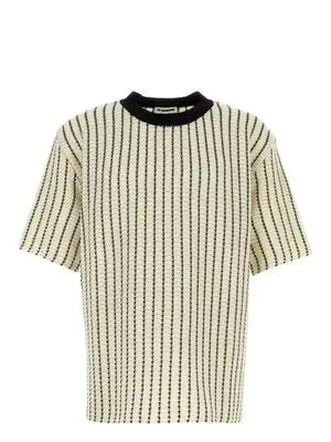 JIL SANDER Jil Sander Men Embroidered Crochet T-Shirt Multicolor