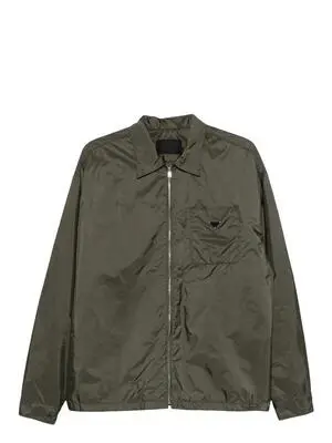 Prada Recycled Nylon Shirt Jacket - Green