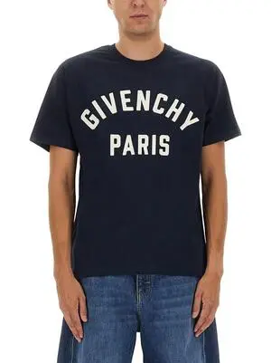 Givenchy T-shirt With Logo - Blue