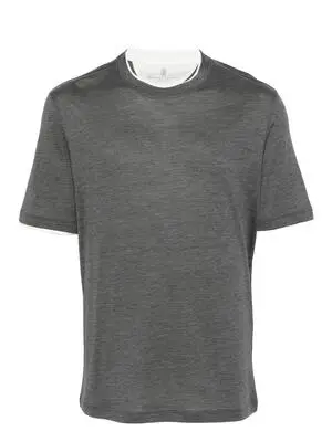 Brunello Cucinelli Brunello Cucinelli Men T-Shirt With Faux-Layering Multicolor