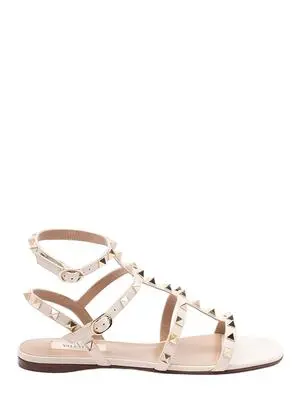 Valentino Garavani Rockstud Flat Sandals - Multicolor
