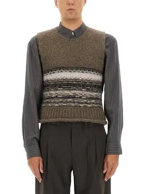 Our Legacy Mohair Wool Vest - Multicolor