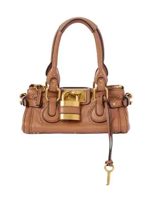 Chloé Small Paddington Bag In Grained Leather - Multicolor