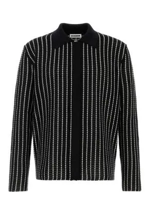 JIL SANDER Embroidered Crochet Cardigan - Multicolor