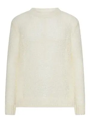 JIL SANDER JIL SANDER Perforated Crew Neck Sweater Multicolor