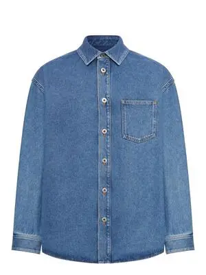 Loewe Denim Anagram Overshirt - Multicolor