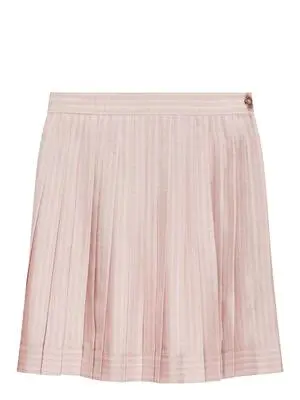 Versace Pleated Skirt With Chain Print - Multicolor