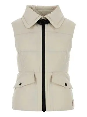 Moncler Sleeveless Down Jacket - White