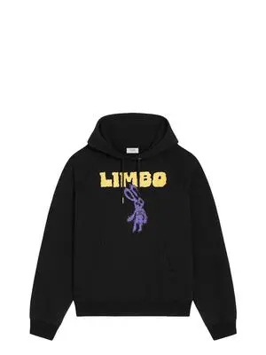 Celine Cotton Fleece Hoodie With Graphic Print - Black