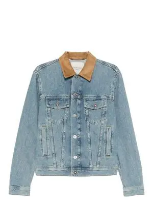 Jacob Cohen Denim Trucker Jacket With Pointed Collar - Multicolor