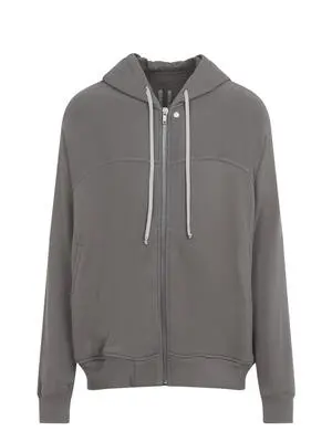 Rick Owens Cotton Hooded Sweatshirt - Brown