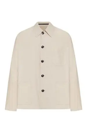GIORGIO ARMANI Giorgio Armani Men Linen Blend Blouson