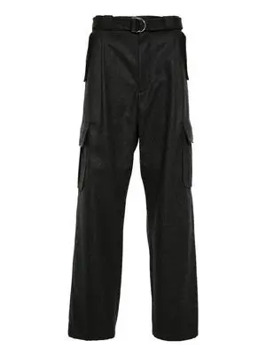 PRADA PRADA Wool Flannel Cargo Pants