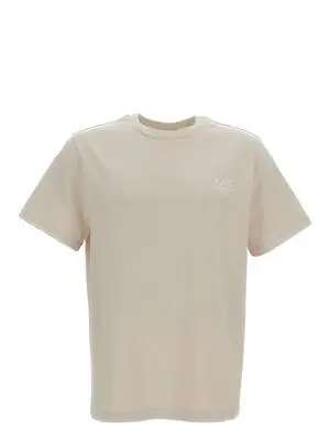 A.p.c. Short-sleeved T-shirt With Chest Logo - Multicolor