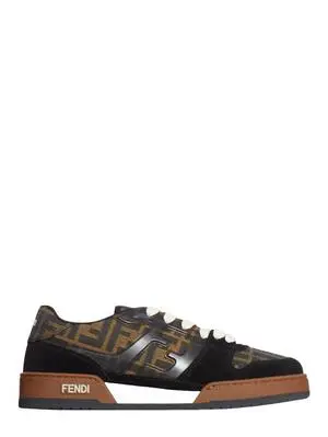 Fendi Match Lace-up Jacquard Sneakers - Multicolor
