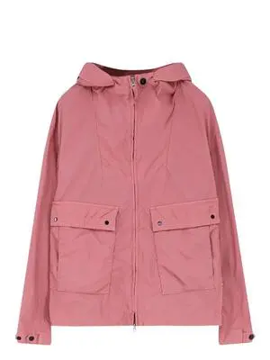 Stone Island Short Parka Coat With Hood And Zip Fastening - Multicolor