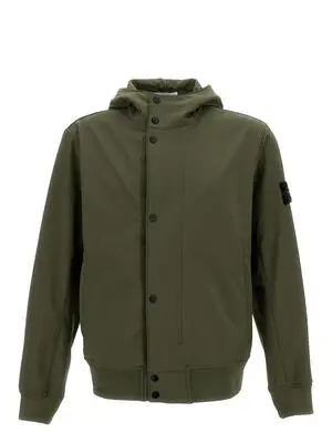 Stone Island STONE ISLAND Soft Shell Hooded Jacket Multicolor