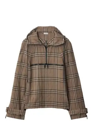 Burberry Checked Zip-up Jacket - Multicolor