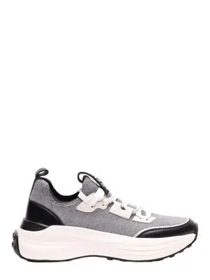 TOD'S TOD'S Fabric And Leather Lace-Up Sneakers Multicolor