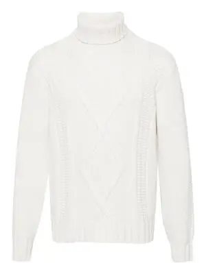 Brunello Cucinelli Cashmere Turtleneck Sweater - Multicolor