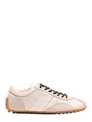 TOD'S Marathon Leather And Suede Low-top Sneakers - Pink