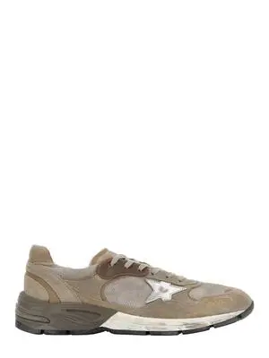 GOLDEN GOOSE GOLDEN GOOSE "DELUXE BRAND" Dove Grey Mesh And Suede Dad Sneakers Gray