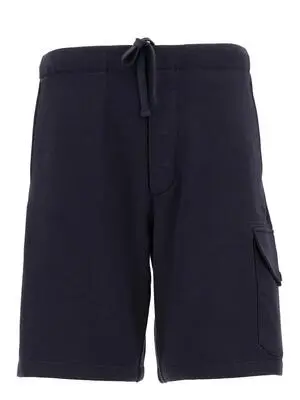 C.P. COMPANY Diagonal Raised Fleece Cargo Sweatshorts - Multicolor