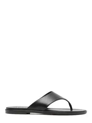 AeydĒ Nappa Leather Thong Sandals - Black