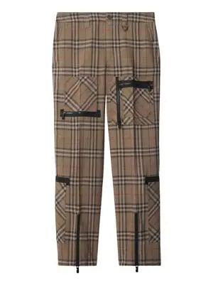 Burberry Plaid Tailored Trousers - Multicolor
