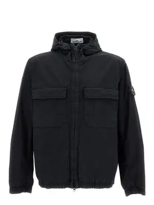 Stone Island STONE ISLAND Hooded Jacket With Double-Slider Zipper And Logo Patch Multicolor