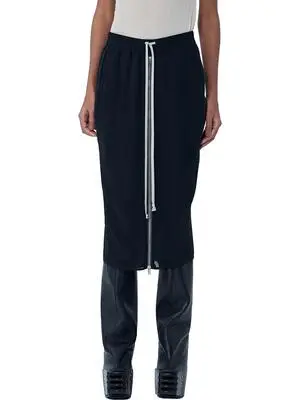 RICK OWENS RICK OWENS Elasticated Midi Skirt