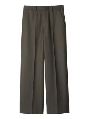 Burberry Wool Tailored Pants - Multicolor