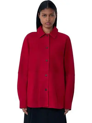 TOTEME Suede Overshirt - Multicolor