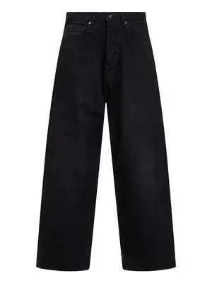 Balenciaga Organic Japanese Denim Loose Fit Jeans - Multicolor
