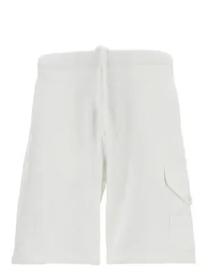 C.P. COMPANY Diagonal Raised Fleece Cargo Sweatshorts - Multicolor
